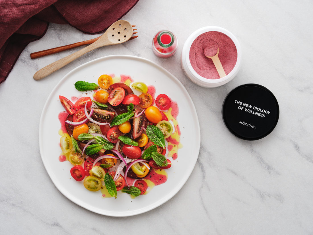 MIXED TOMATO SALAD WITH RASPBERRY VINEGAR & OLIVE OIL - The Latest